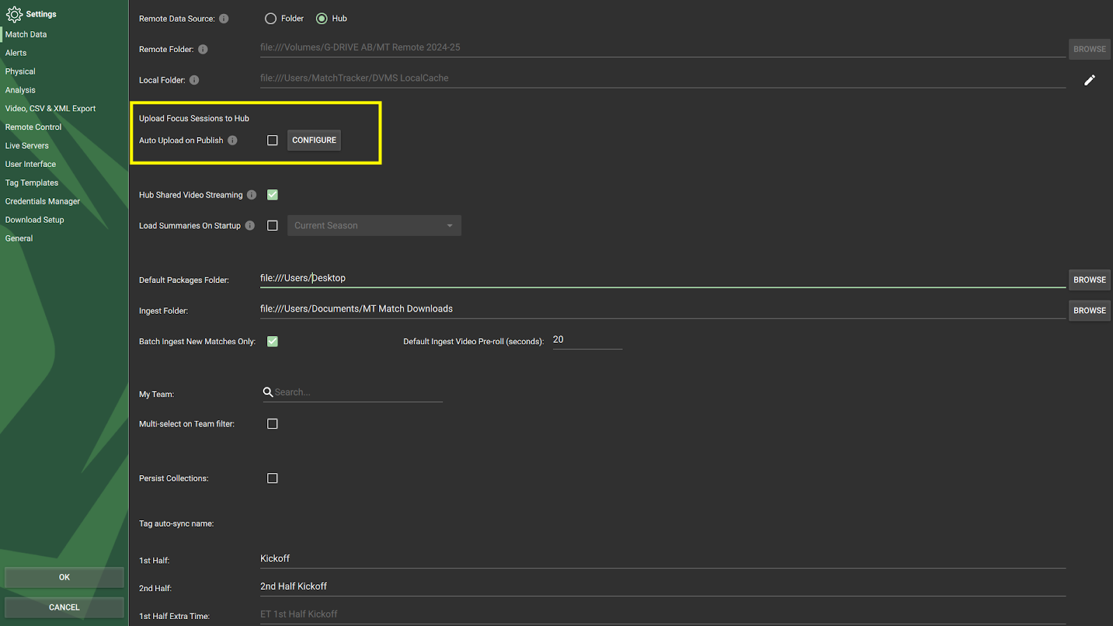 Creating Focus Sessions Directly from MatchTracker – Catapult Pro Video