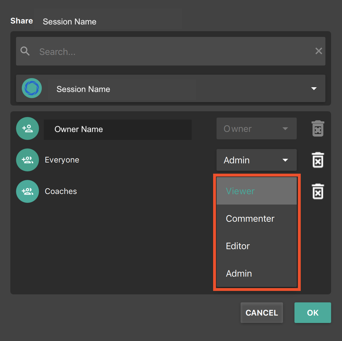 Editing Sharing Permissions on Content – Catapult Pro Video