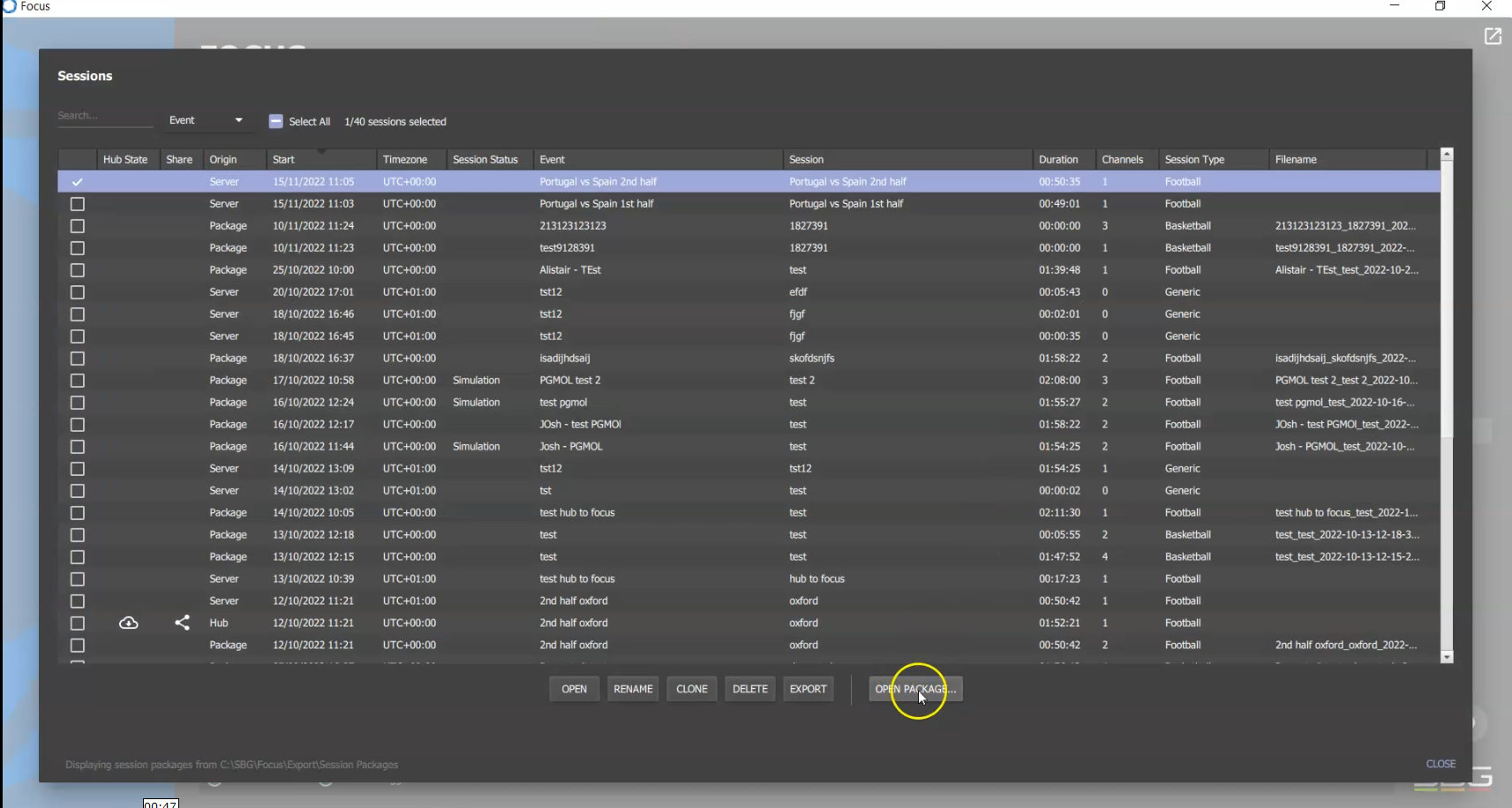 How to Combine Multiple Focus Server Sessions in Focus Client ...