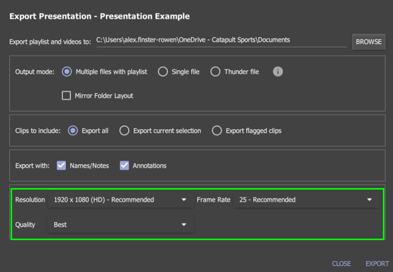 Presentations Workflow – Catapult Pro Video